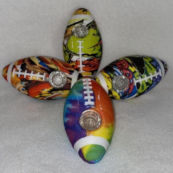 Silicone Football Pipe with Multi Hole Bowl – SGS